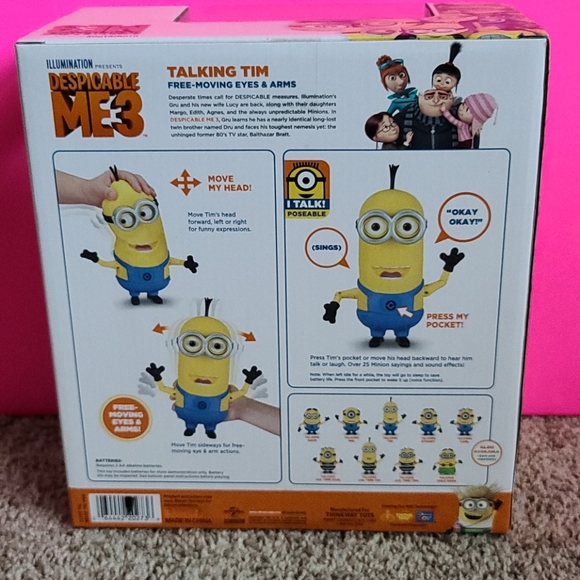 Other | Despicable Me 3 Deluxe Talking Tim | Poshmark